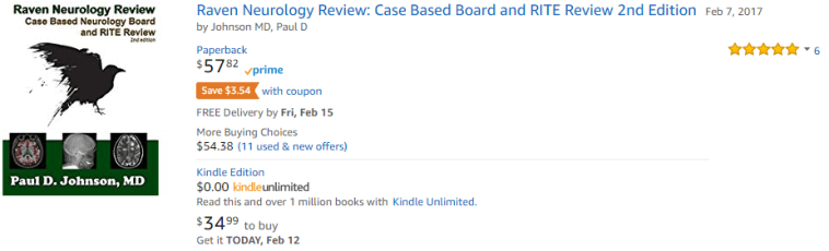 Discounted Resident Book – Raven Neurology Review